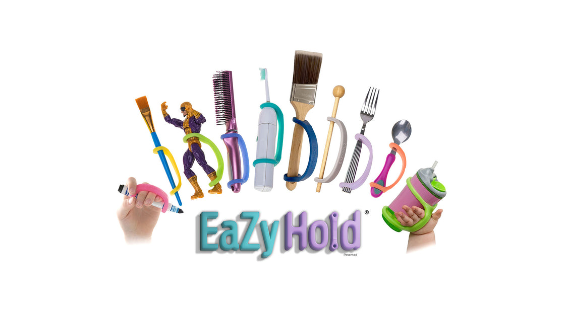 Daily living eating aids and adaptive utensil holders EazyHold